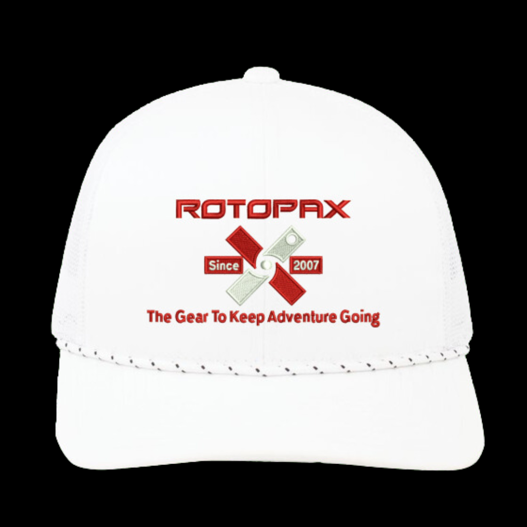 White Keep Adventure Going Hat | RotopaX
